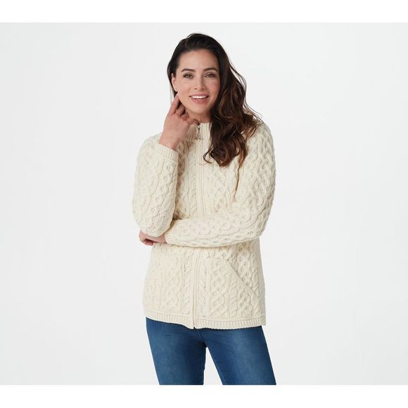 Aran Craft | Sweaters | Aran Craft Womens Top Sweater Sz M Merino Wool ...